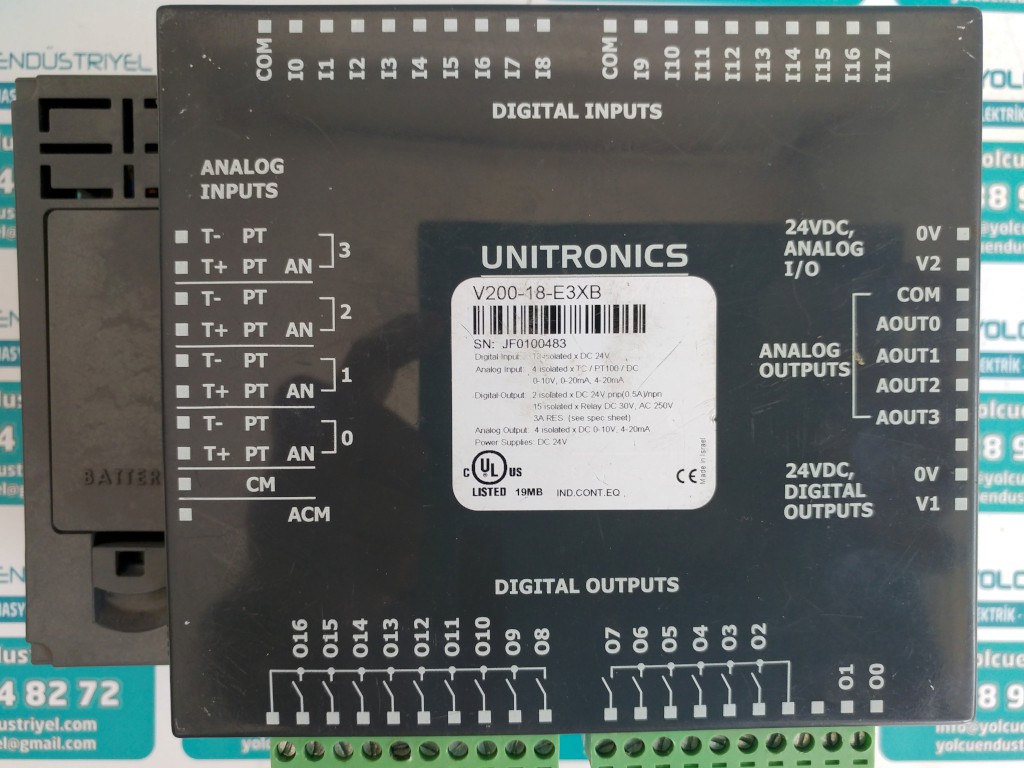 V200-18-E3XB Unitronics Input Output module fiyatı,